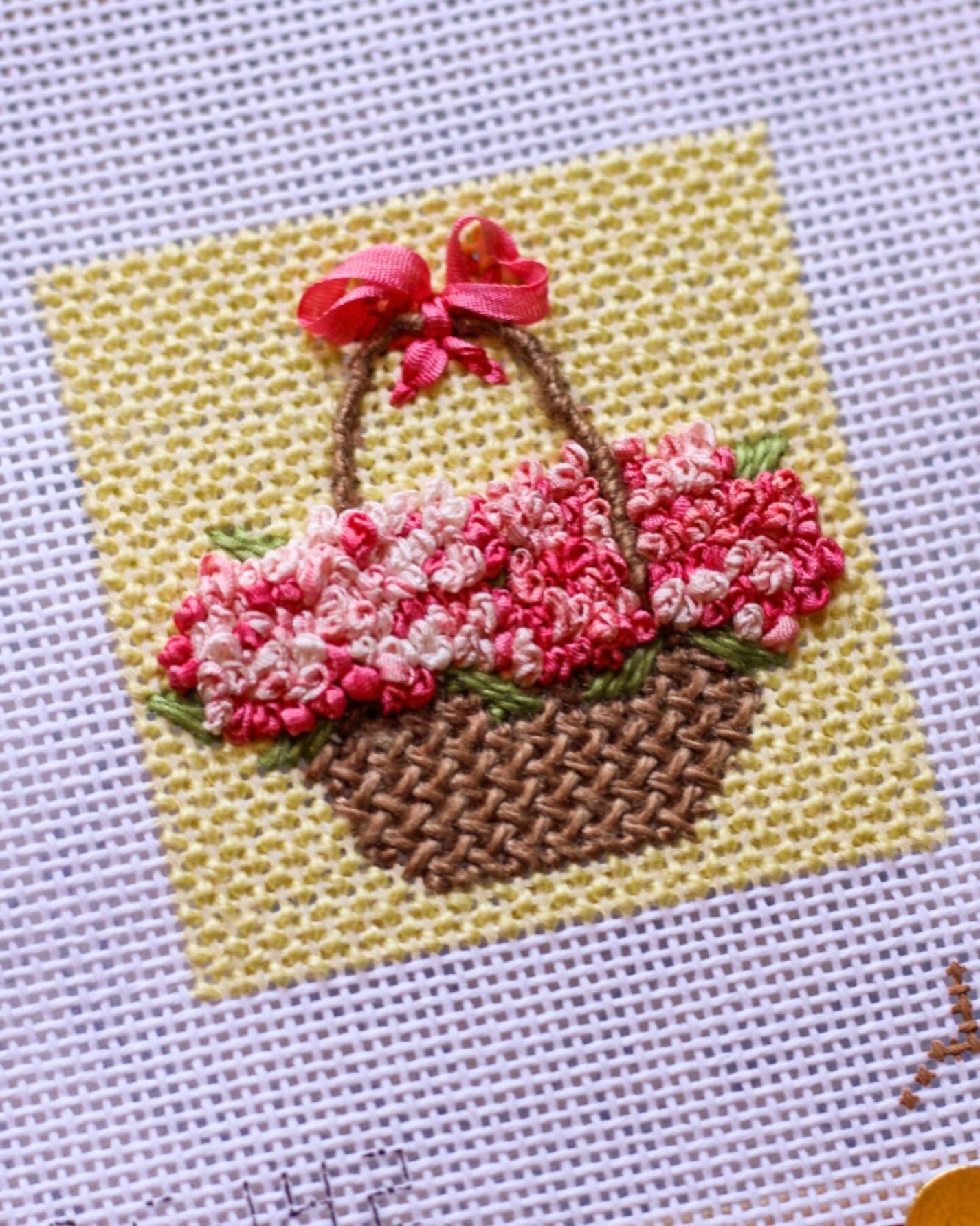 Hydrangea Mini Needlepoint Kit – Spellbound Stitchery