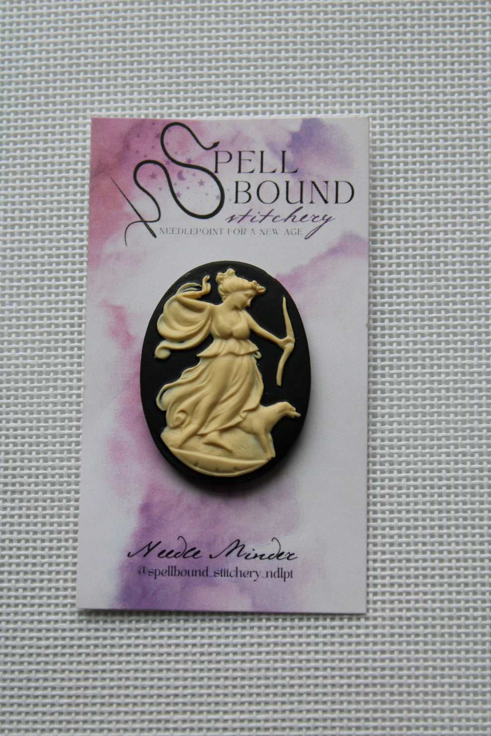 Diana - Goddess of the Hunt Cameo Needleminder – Spellbound Stitchery