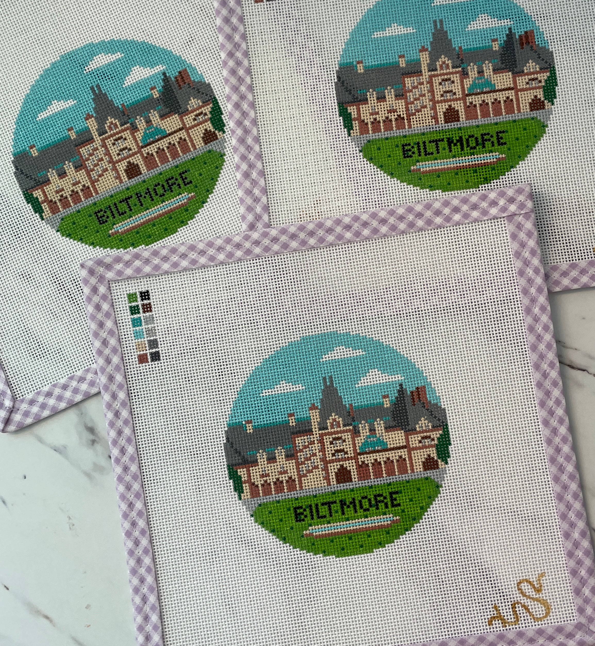 PREORDER - Biltmore Needlepoint Canvas 4" Round – Spellbound Stitchery