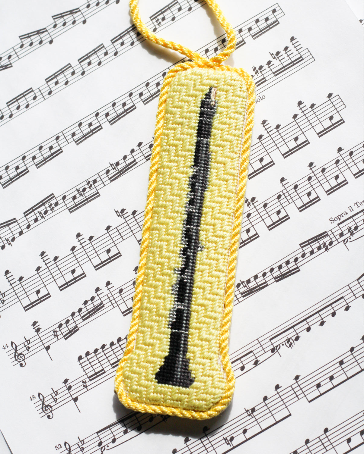 Clarinet Needlepoint Canvas – Spellbound Stitchery