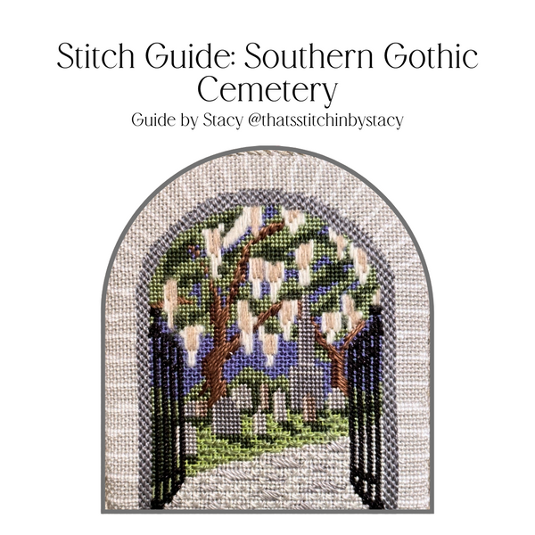 Southern Gothic Cemetery Stitch Guide - Instant Download – Spellbound Stitchery