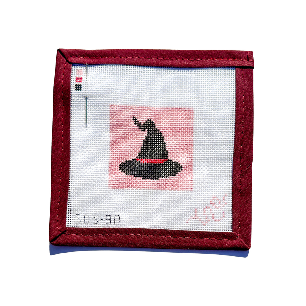 Witch Hat Mini Needlepoint Canvas – Spellbound Stitchery
