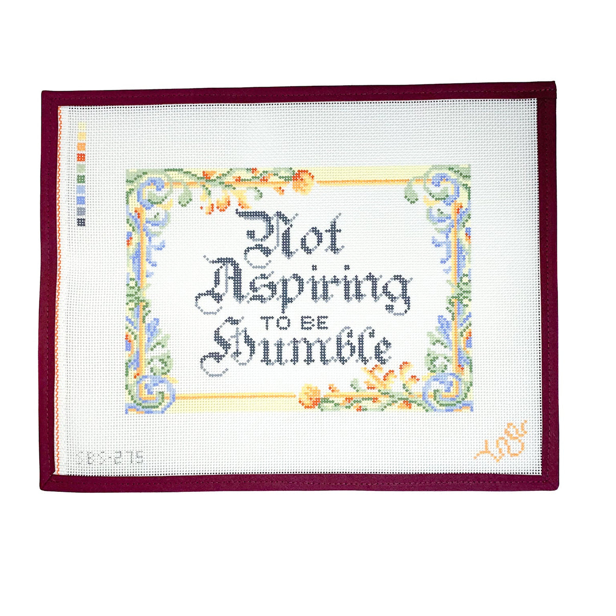 Not Aspiring to be Humble Needlepoint Canvas – Spellbound Stitchery